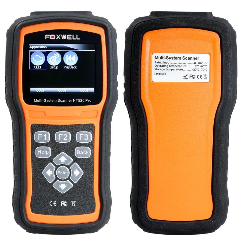 Foxwell NT520 Pro Multi-System Scanner with Free Mercedes Benz Software ...