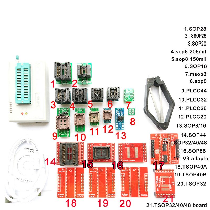 TL866II Plus Multifunction Programmer Universal Burner TL866CS/A ... TL866II Plus Multifunction Programmer Universal Burner TL866CS/A ...