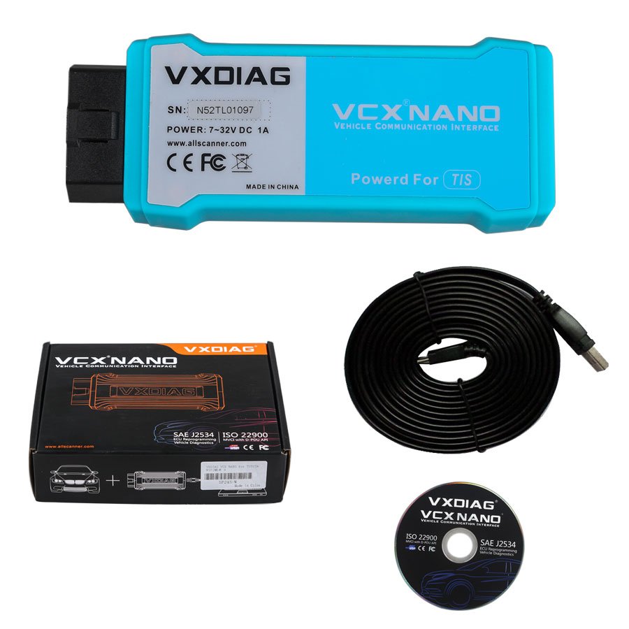 VXDIAG VCX NANO for TOYOTA TIS Techstream V14 Compatible with SAE J2534 ...