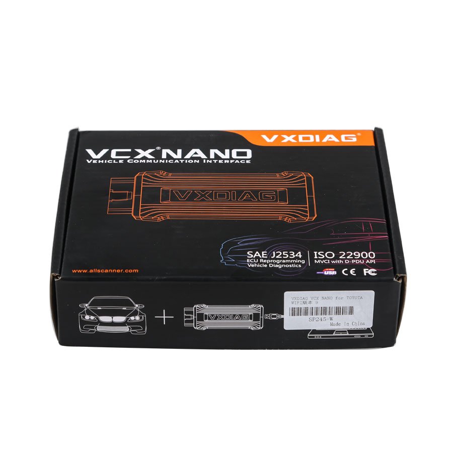 VXDIAG VCX NANO for TOYOTA TIS Techstream V14 Compatible with SAE J2534 ...