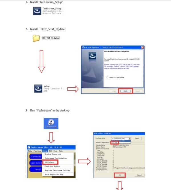 TOYOTA/LEXUS IT3 GTS OTC Scanner Vehicle Interface Module Techstream V18.00.008 Car Fault ...