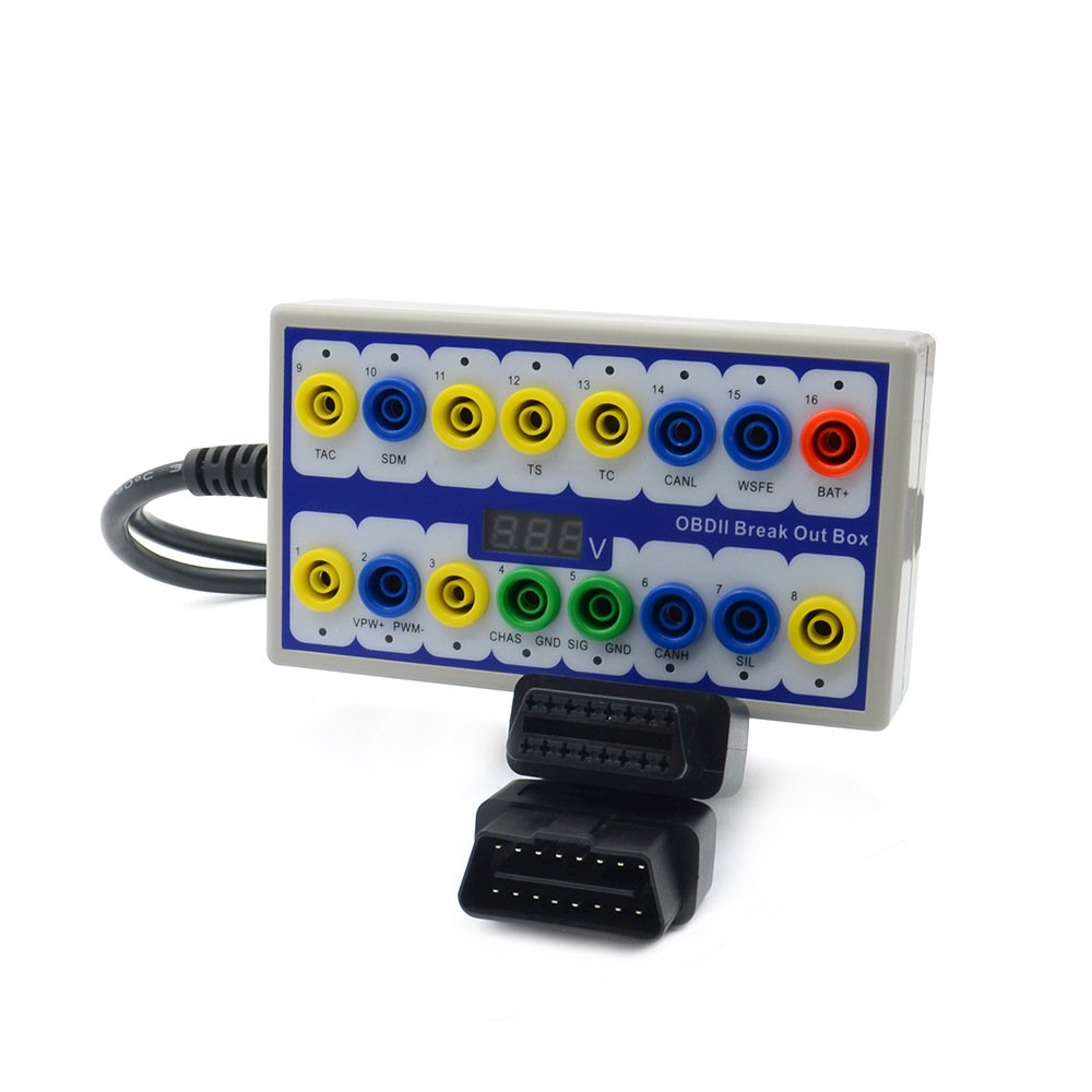 Professional Car OBDII Break Out Box OBD Protocol Detector Diagnostic ...
