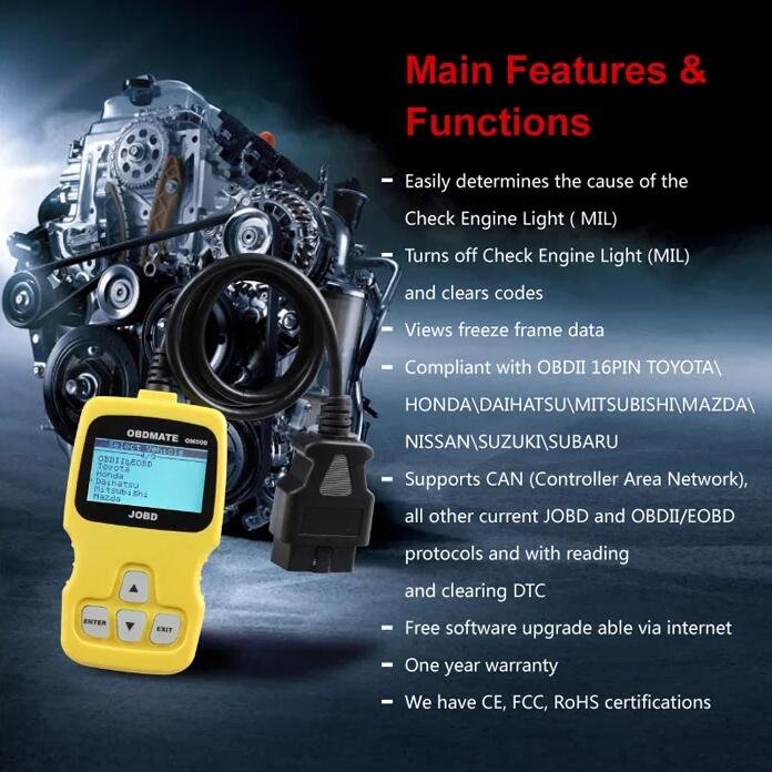 Autophix OBDMATE OM500 Car JOBD EOBD OBD2 Code Reader Auto Scanner ... Autophix OBDMATE OM500 Car JOBD EOBD OBD2 Code Reader Auto Scanner ...