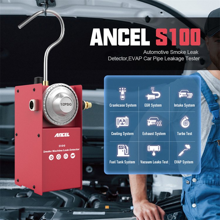 ANCEL S100 Car Smoke Leak Detector Fuel Pipe Leakage Smoke Locator ...