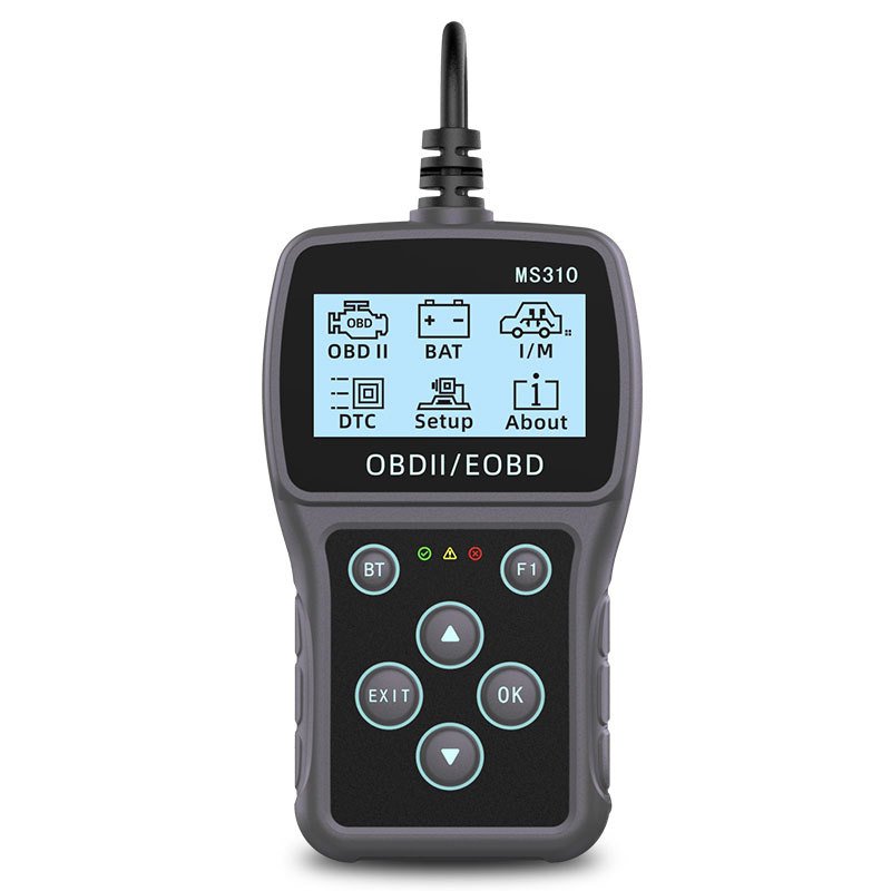 MS310 OBD2/EOBD Scanner Car Fault Detector Automobile Diagnostic Tool Battery Detection - uujxx