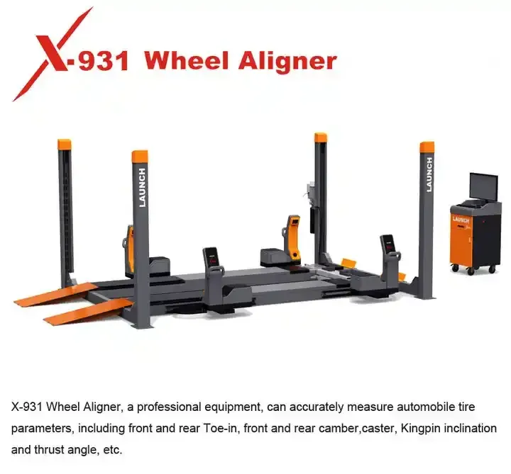 LAUNCH X931 Wheel Alignment Machine Corghi Wireless Wheel Aligner 3D ...